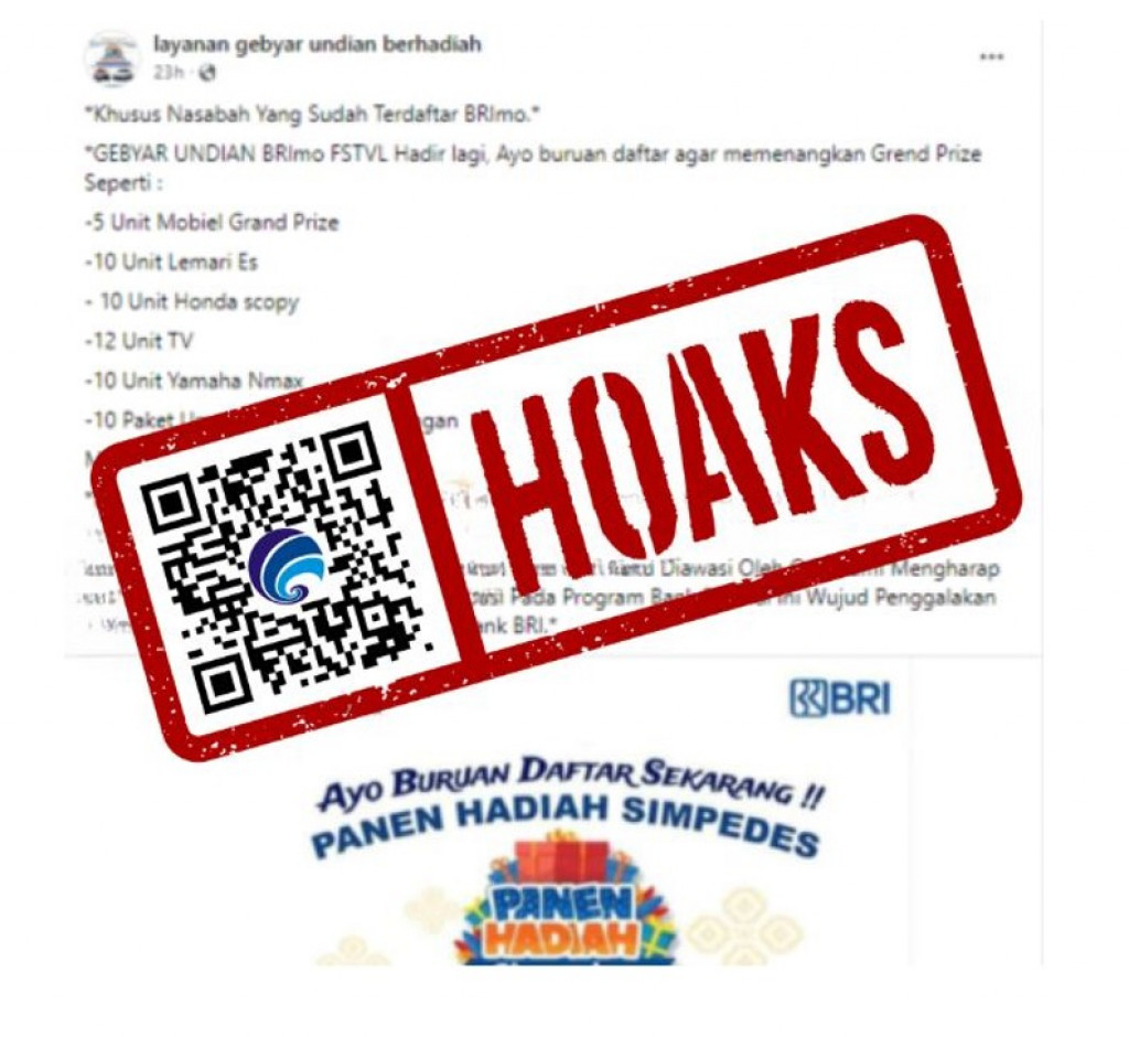 [HOAKS] Gebyar Undian Brimo Festival | Infohoax Badung