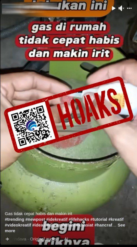 [HOAKS] Video Cara Menghemat Gas LPG Dengan Mengelem Karet Segel Tabung Gas | Infohoax Badung