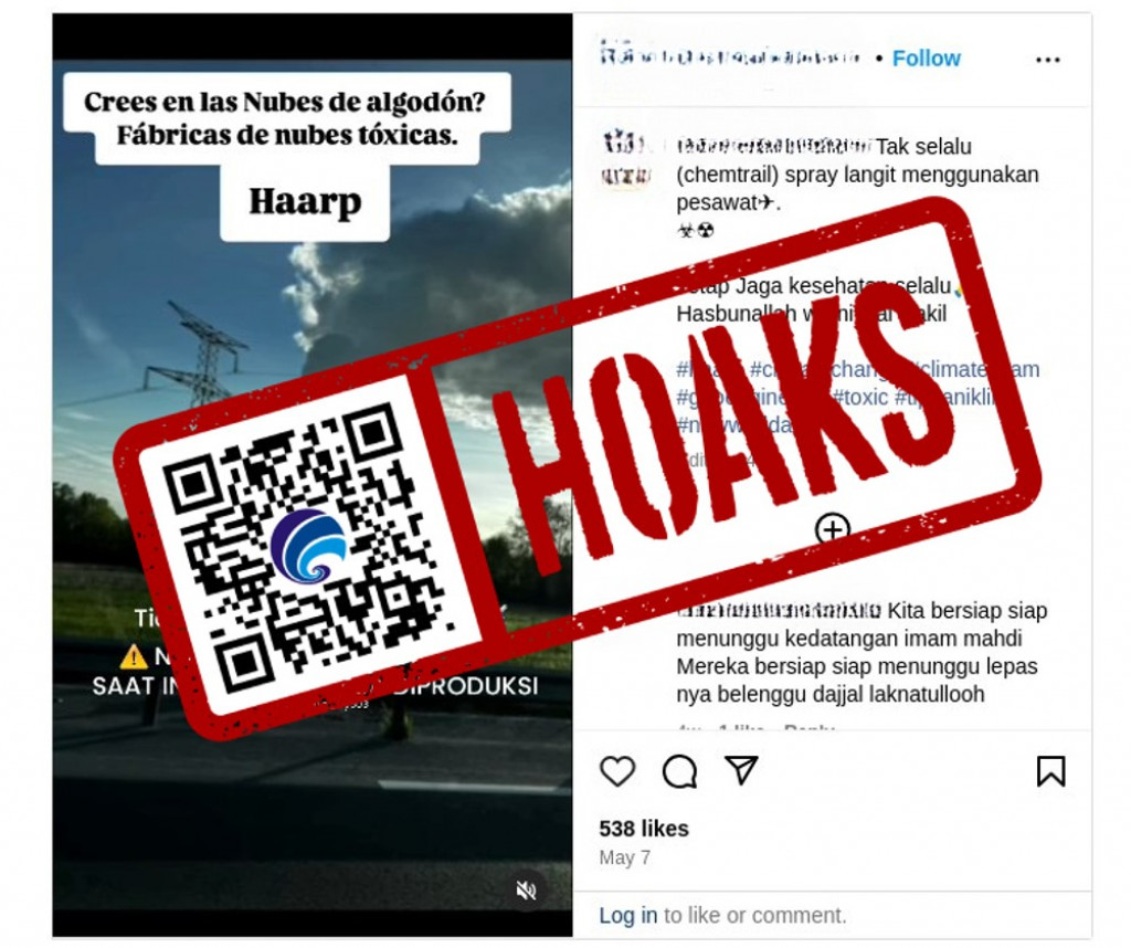 [HOAKS] Video Praktik Penyebaran Racun Melalui Awan Buatan | Infohoax ...
